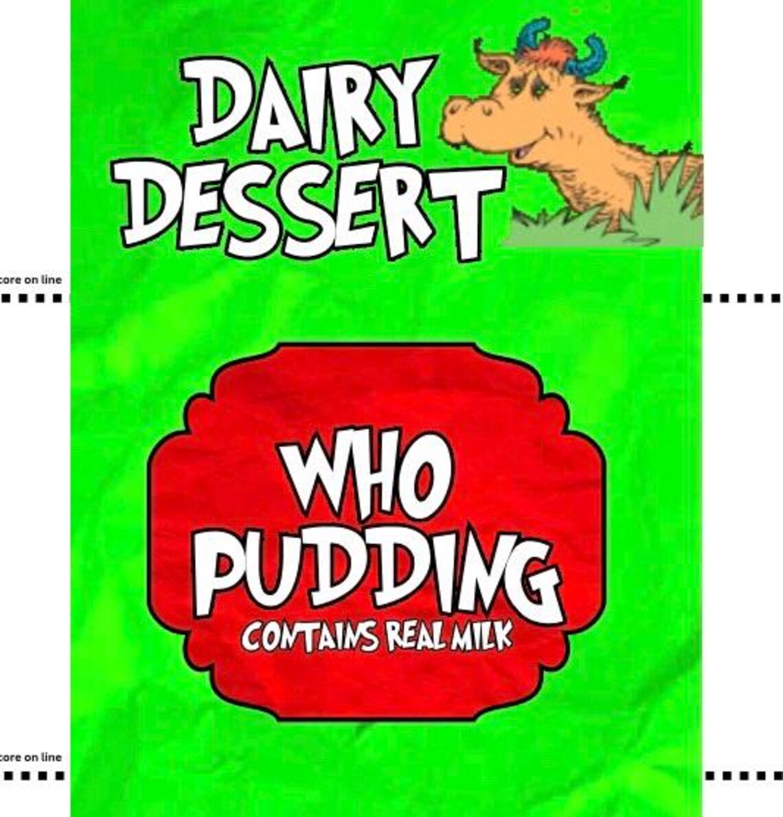 Grinchmas Who Pudding Holder Template (digital Download) - Etsy