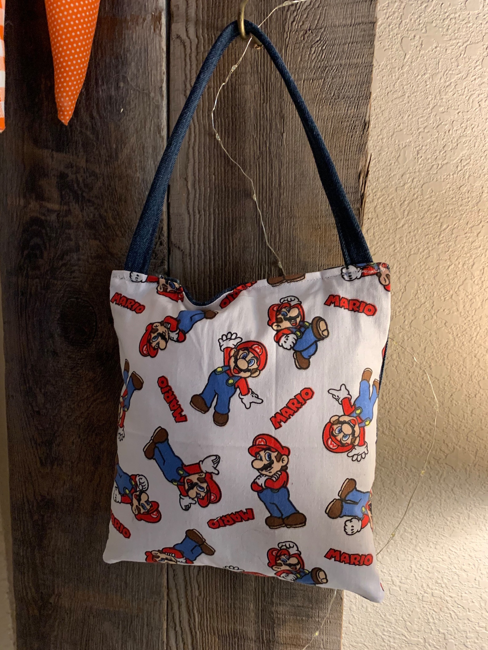Pocket Pal Super Mario Denim Tooth Fairy Phone Pillow - Etsy