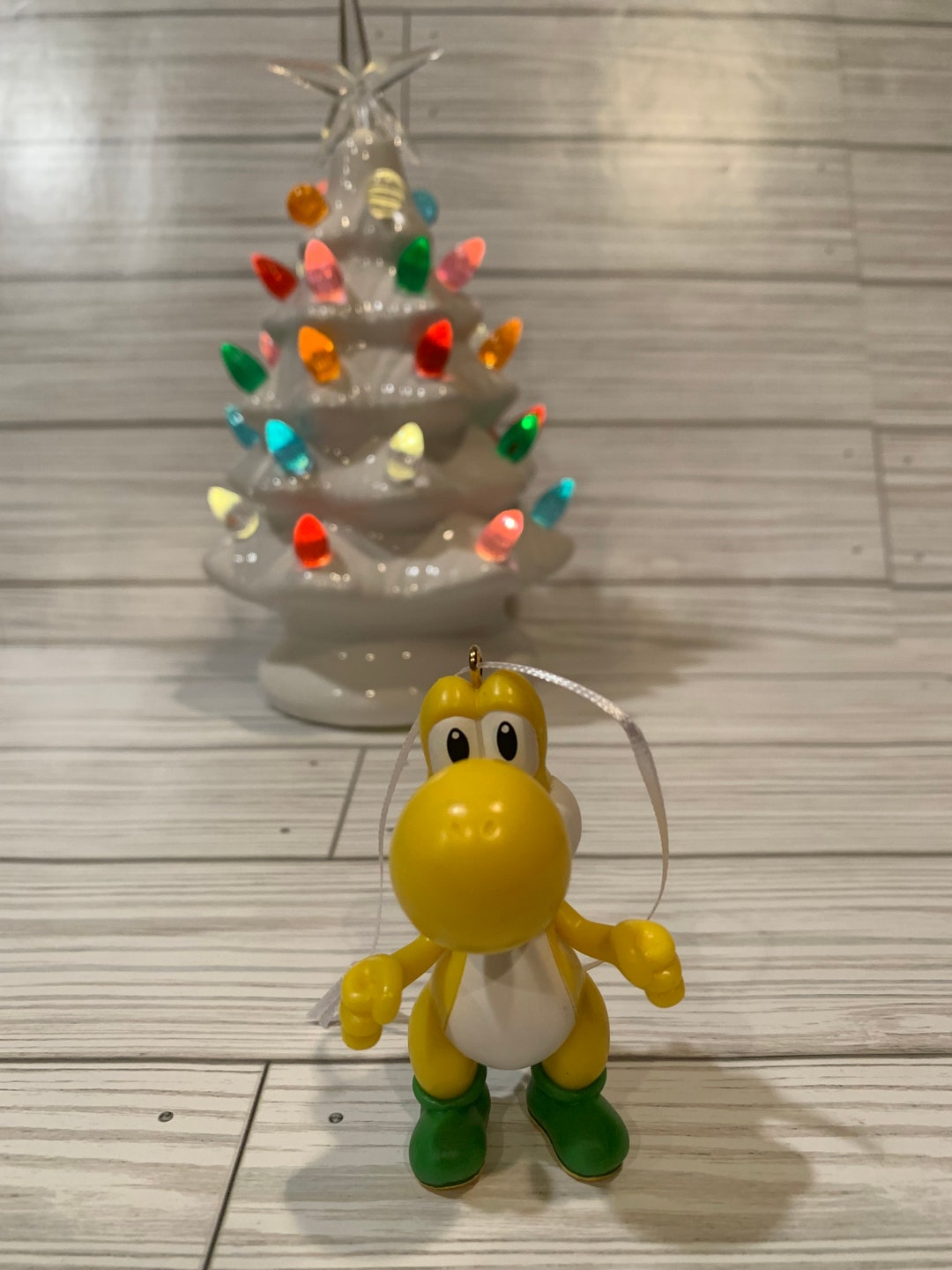 New Yoshi Yellow Super Mario Holiday Christmas Ornament - Etsy