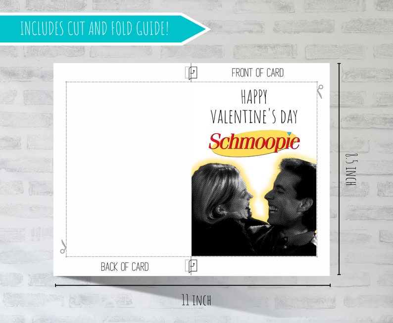 Seinfeld Valentine's Day Card | 'schmoopie' Funny Gift (digital ...