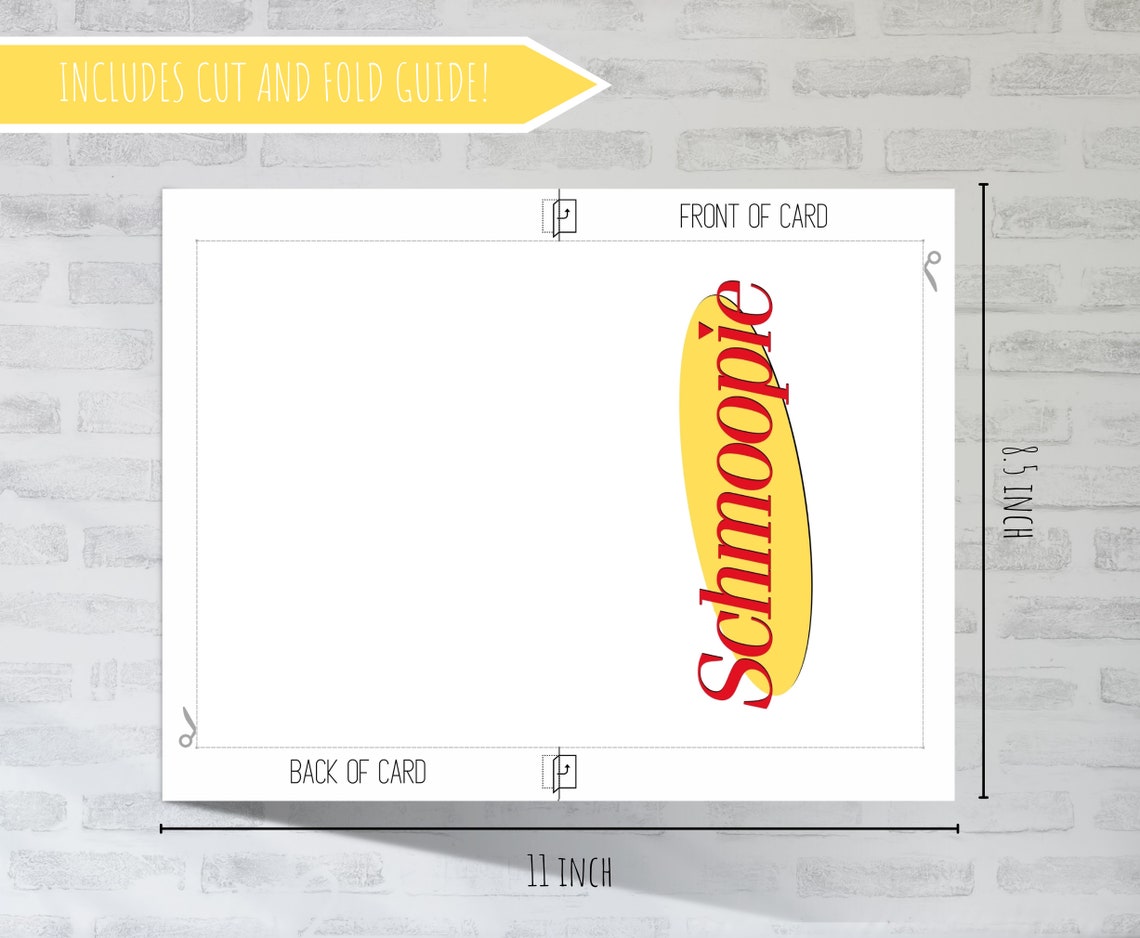 Printable Seinfeld Valentine's Day Card Schmoopie Seinfeld Gift Funny ...