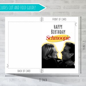 Seinfeld Birthday Card Printable | Schmoopie | Seinfeld Gift | Funny ...