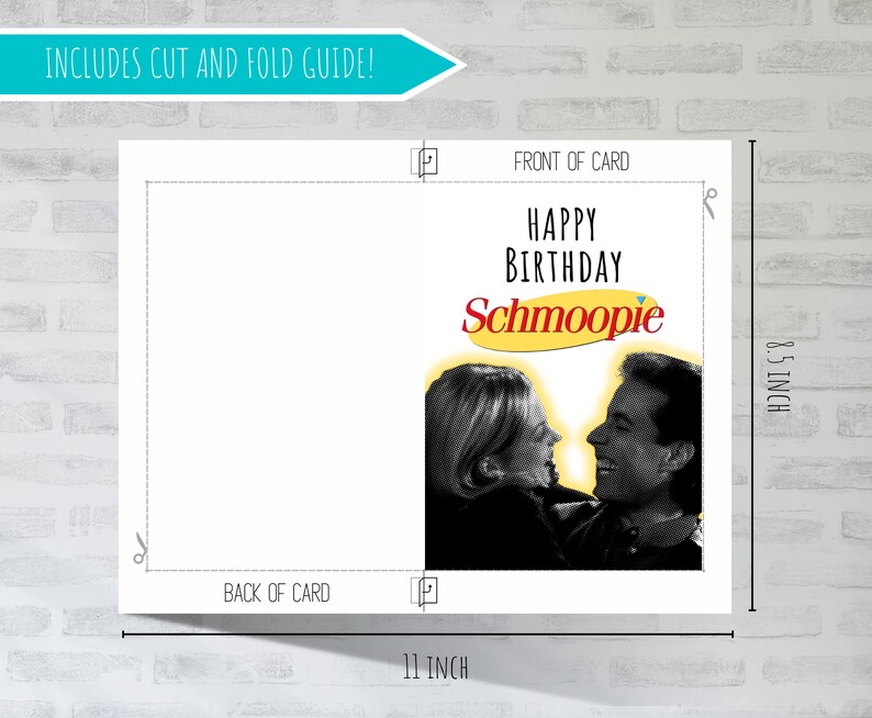 Seinfeld Birthday Card Printable Schmoopie Seinfeld Gift Funny Birthday ...