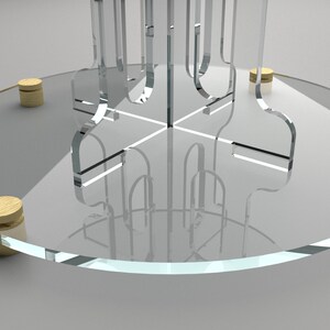 Modern Round Acrylic Display Riser Cup Cake Stand Wedding Decor ADR_03 ...