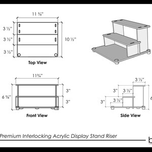 3-tier Premium Showcase Display Stand Riser for High-end Retail. Home ...