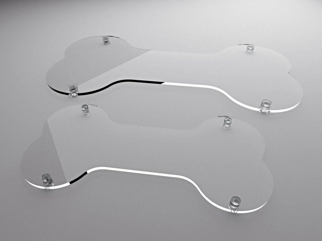 Clear Acrylic Dog Bone Tray: Modern Home Decor With Standoff Feet - Etsy
