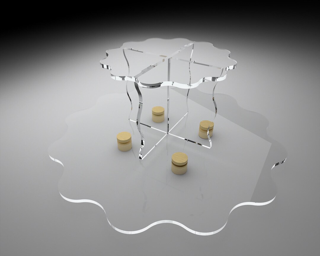 Modern Event Decor - Two-tier Acrylic Display Stand for Stunning Party ...