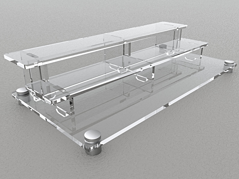 Clear Acrylic Tiered Display Stand: Retail & Collectibles Riser - Etsy