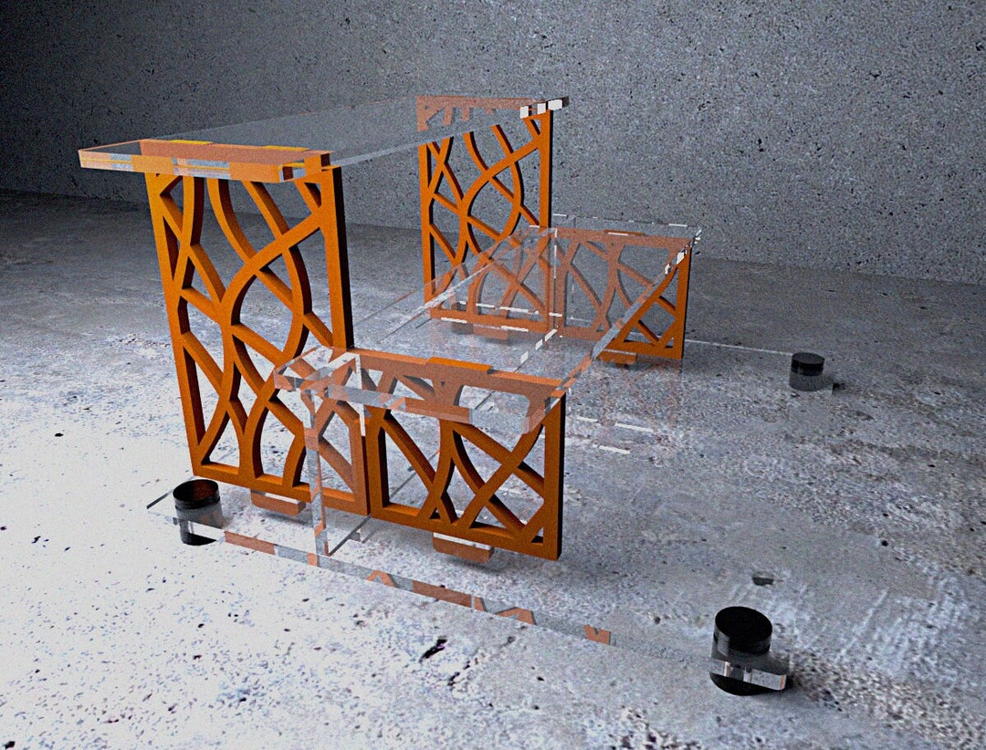 3-tier Premium Acrylic Display Stand With Custom Designed End Closures ...