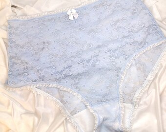 High Cut Lace Panties - Etsy