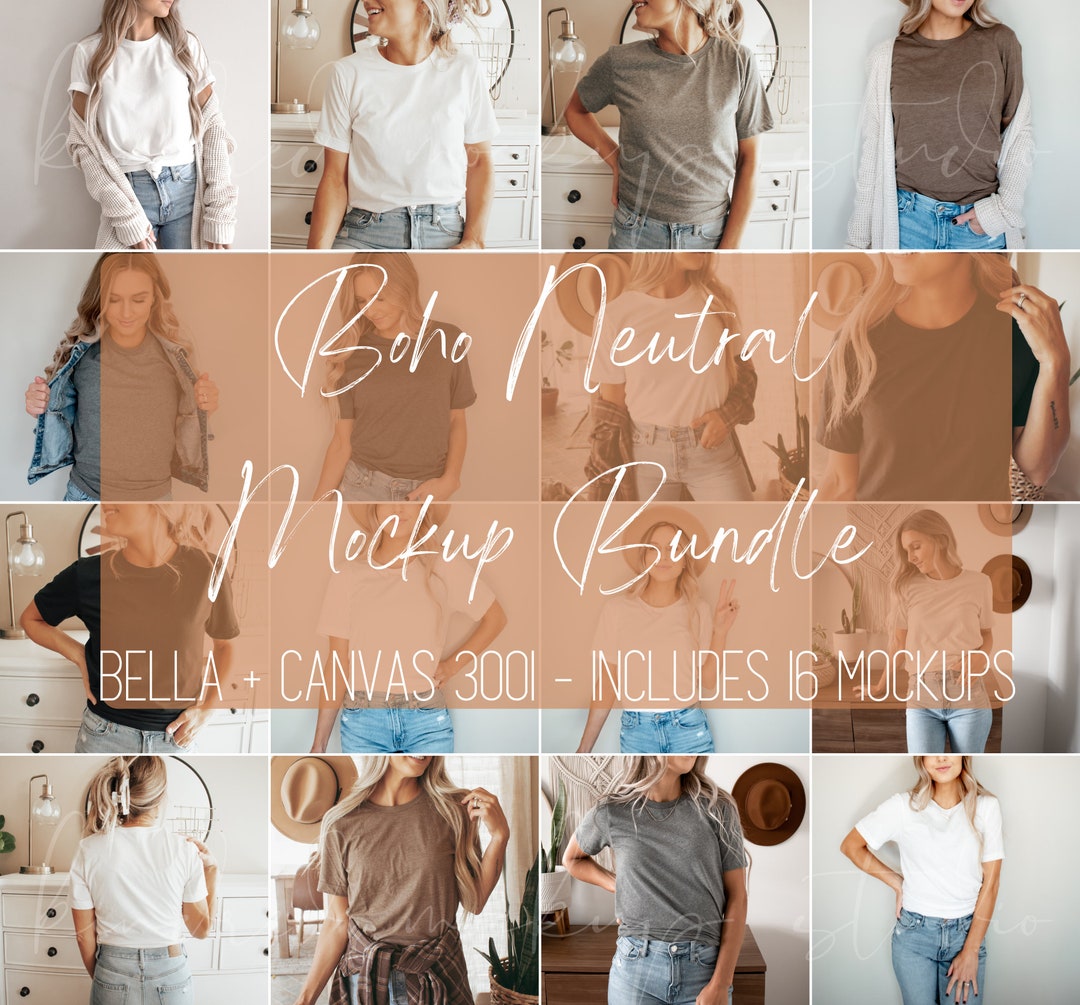 Boho Neutral Mockup Bundle| Fall Mockup Bundle - Etsy