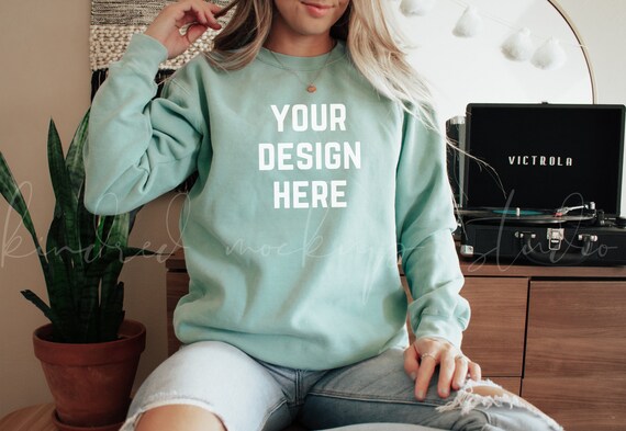 Comfort Colors Chalky Mint 1566 Mockup Comfort Colors | Etsy