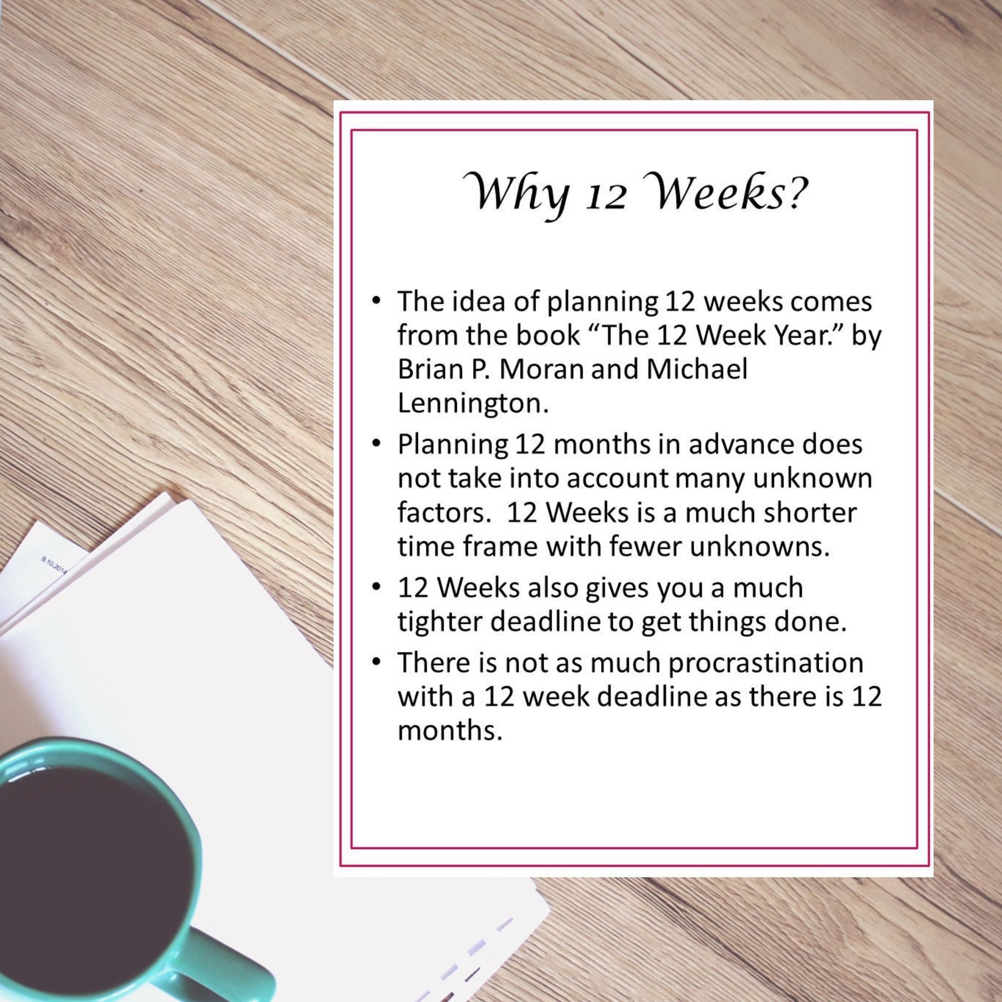 12 Weeks Goal Planner, 12 Week Printable Planner, 12 Week Year Planner ...