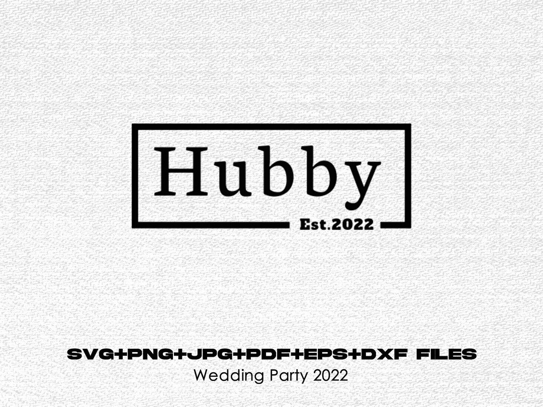 Hubby Svg Groomsman Shirts Svg Png - Etsy