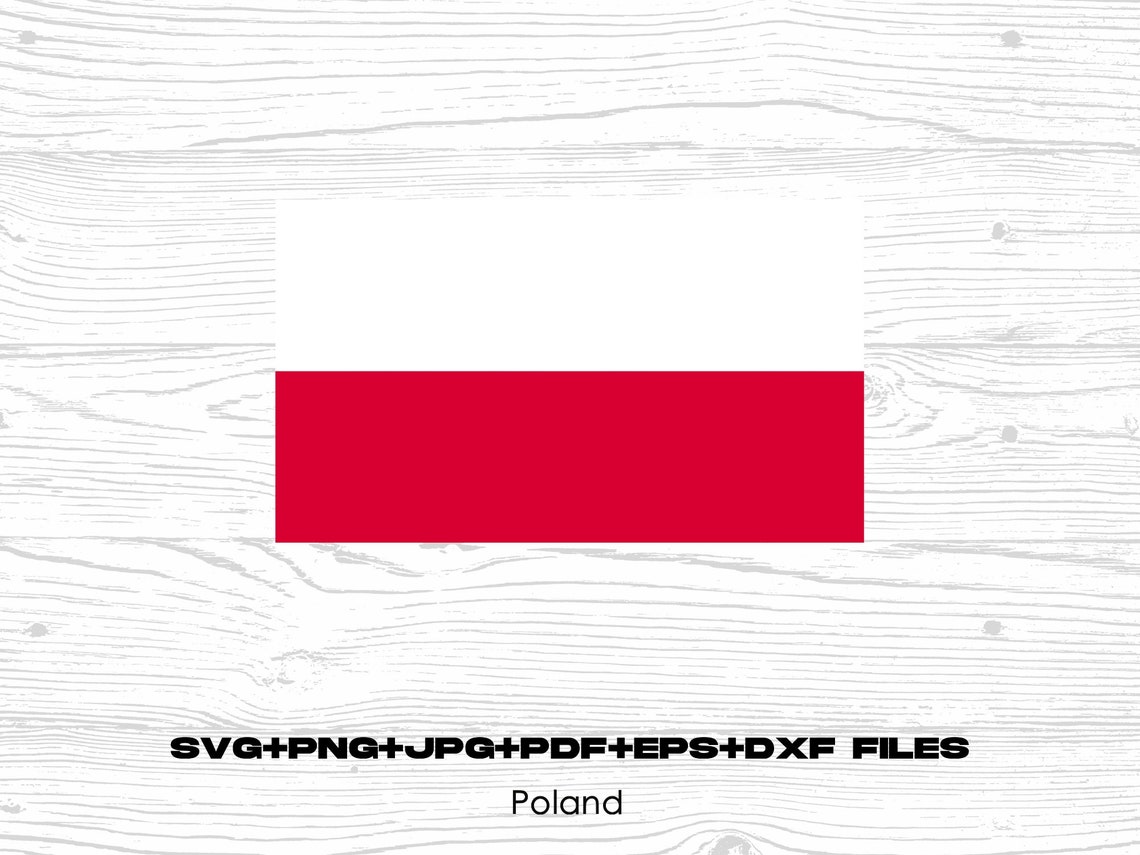 Poland Svg Polish Flag Svg Polish National Flag Svg - Etsy