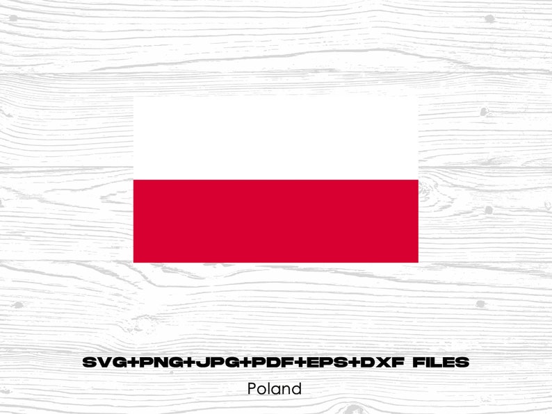 Poland Svg Polish Flag Svg Polish National Flag Svg - Etsy