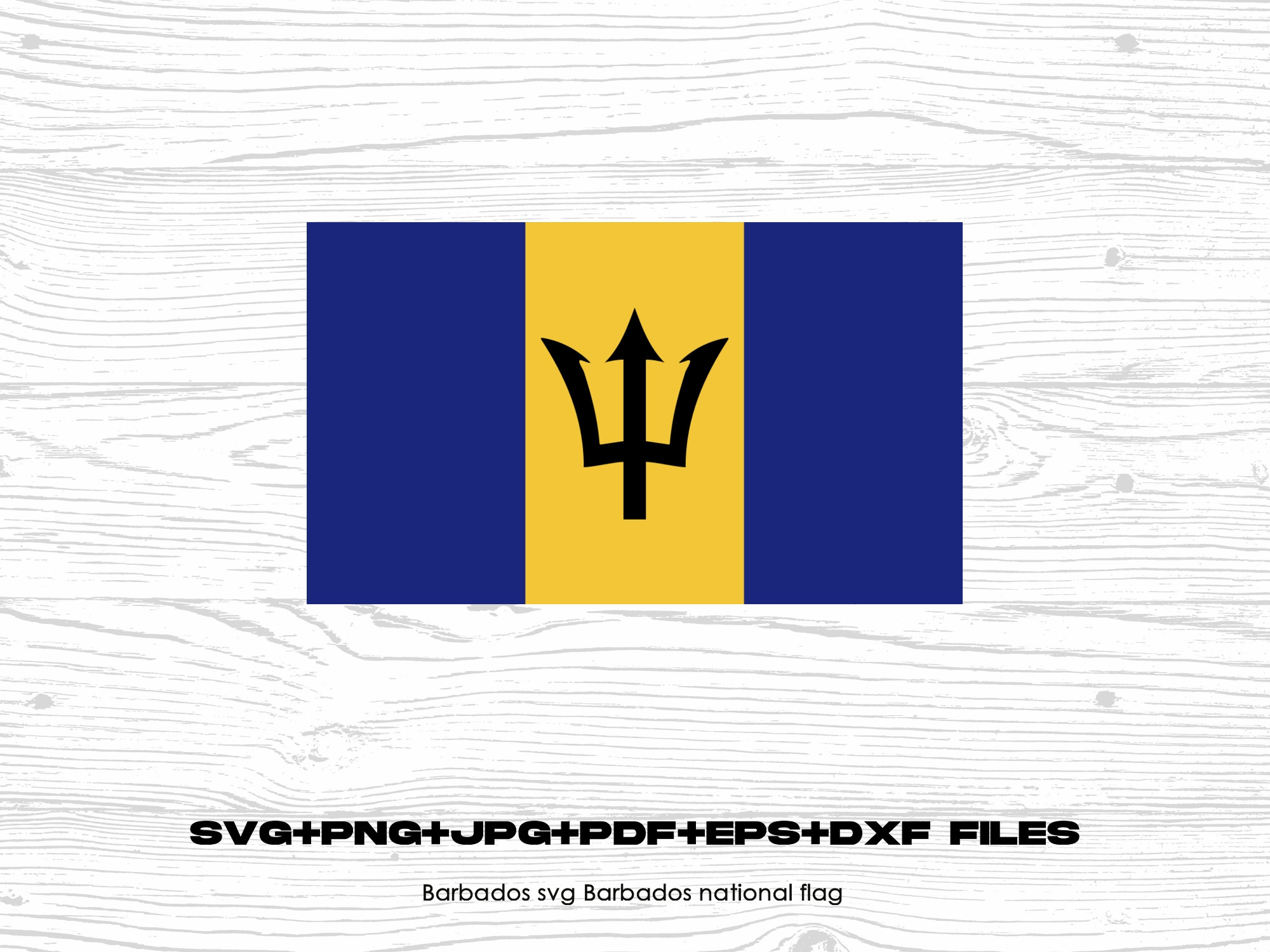 Barbados National Flag Svg Barbados Svg - Etsy