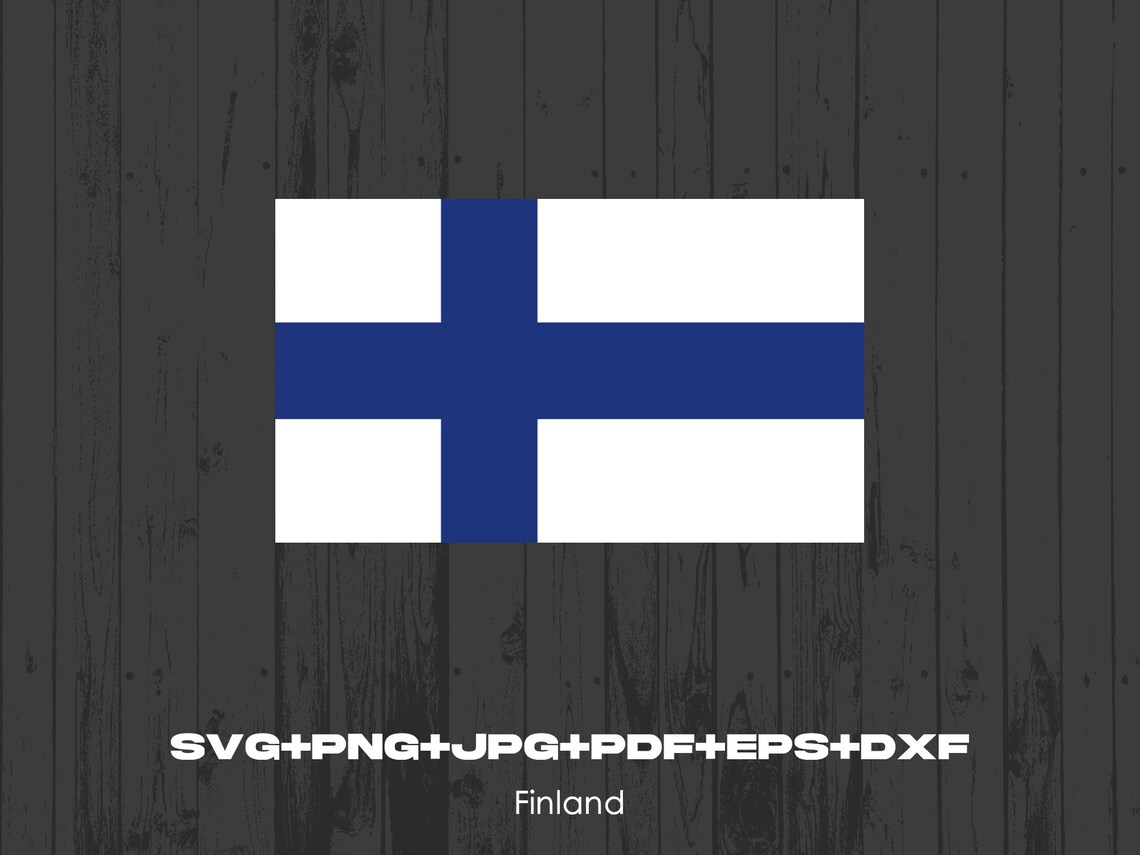 Finland Flag Svg Finish Flag Svg Finland Png - Etsy UK