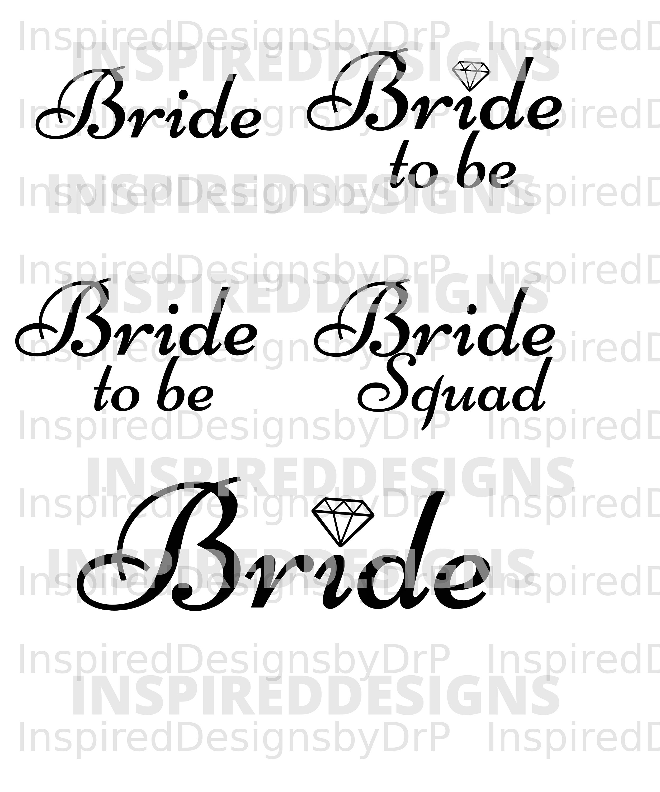 Bride Bundle Svg - Etsy