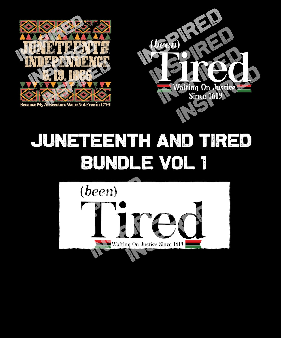 Juneteenth and Tired Waiting for Justice Since 1619 SVG and PNG ***and ...