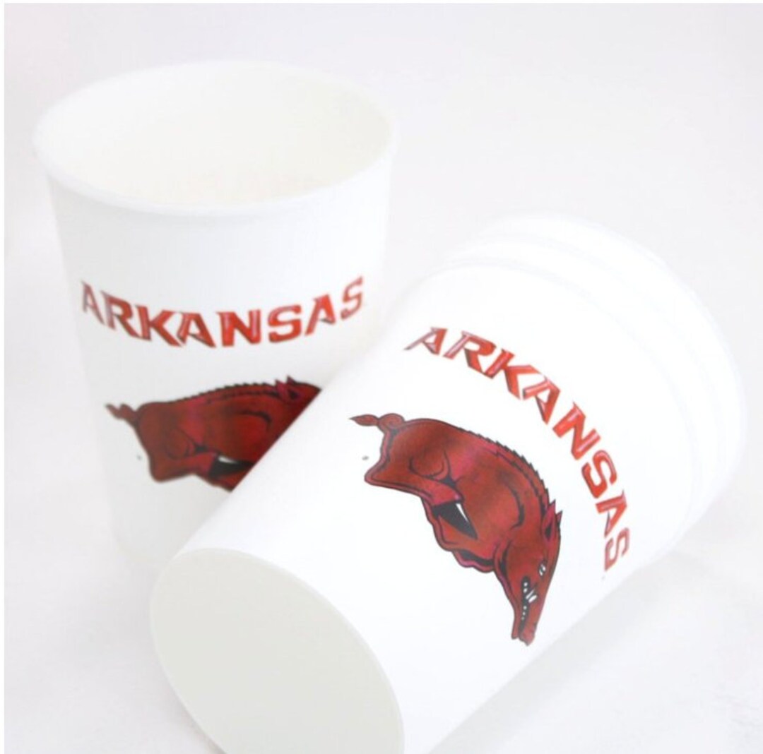 Arkansas Razorback Reusable Cup Set, Set of 10, Arkansas Plastic Cups ...