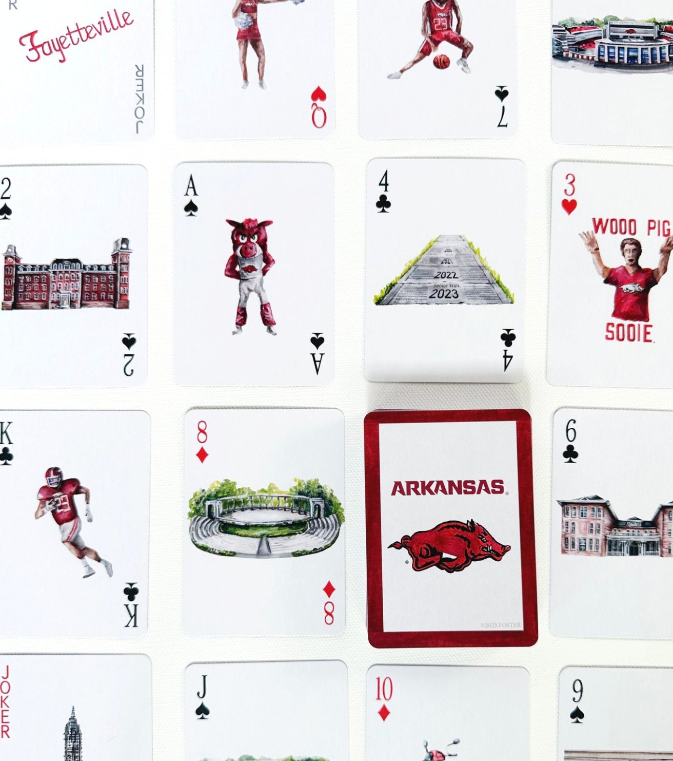 University of Arkansas Playing Cards - Etsy