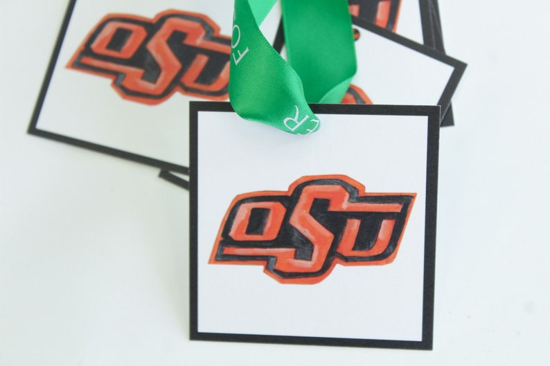 Oklahoma State (OSU) Gift Tag Set, Set of 10, OSU Gifitng - Etsy