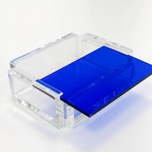 Royal Blue Acrylic Single Deck Card Case - Etsy