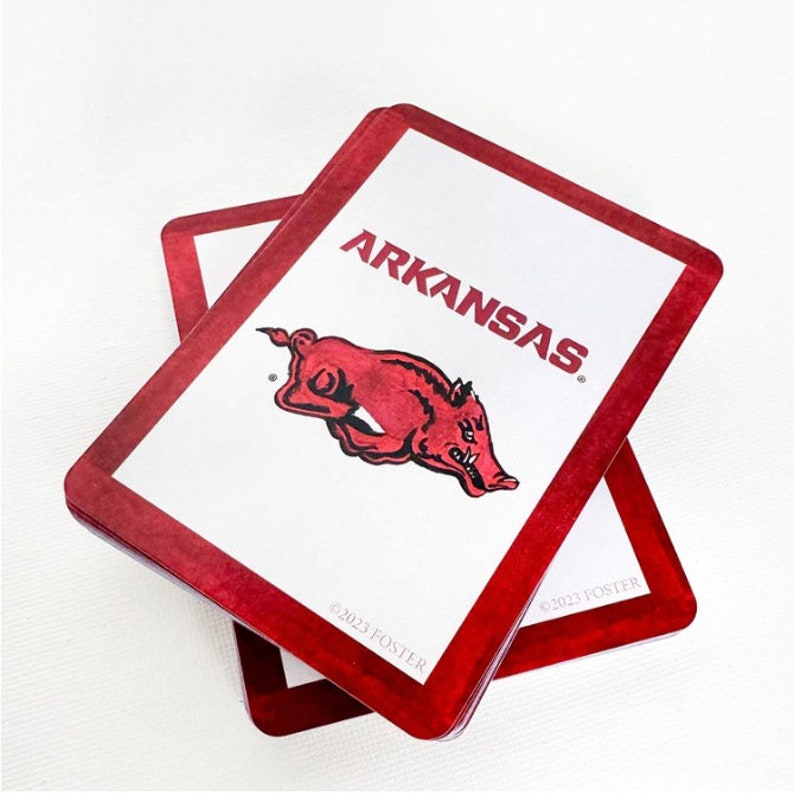University of Arkansas Playing Cards - Etsy
