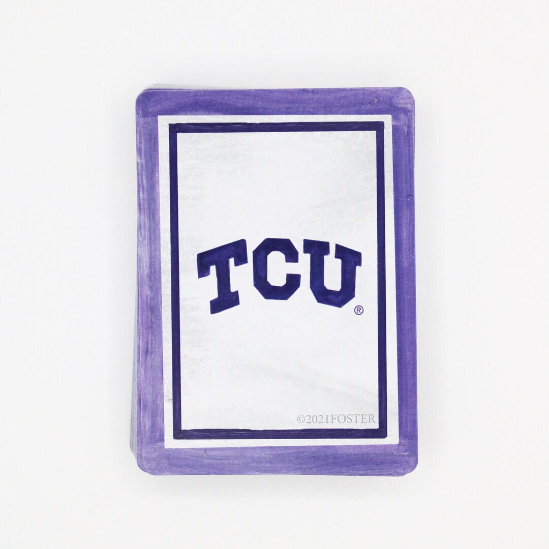 TCU Playing Cards - Etsy