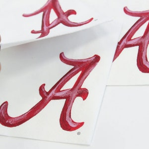University of Alabama Logo Napkin Set - Etsy