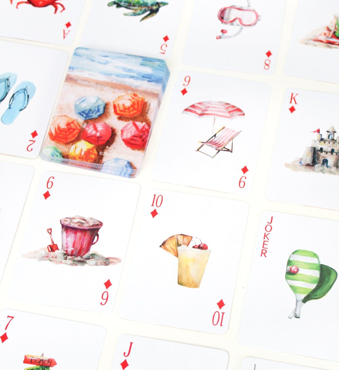 Beach Playing Cards - Etsy