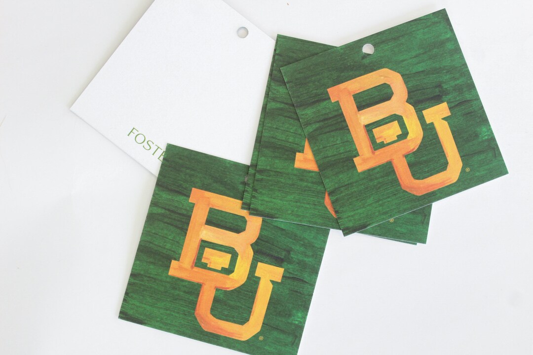 Baylor Logo Gift Tag Set, Set of 10, Baylor Gift Tags, Baylor Gifting ...