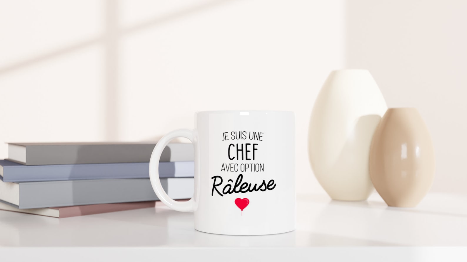 Mug je suis une chef avec option raleuse - tasse originale cadeau boss ...