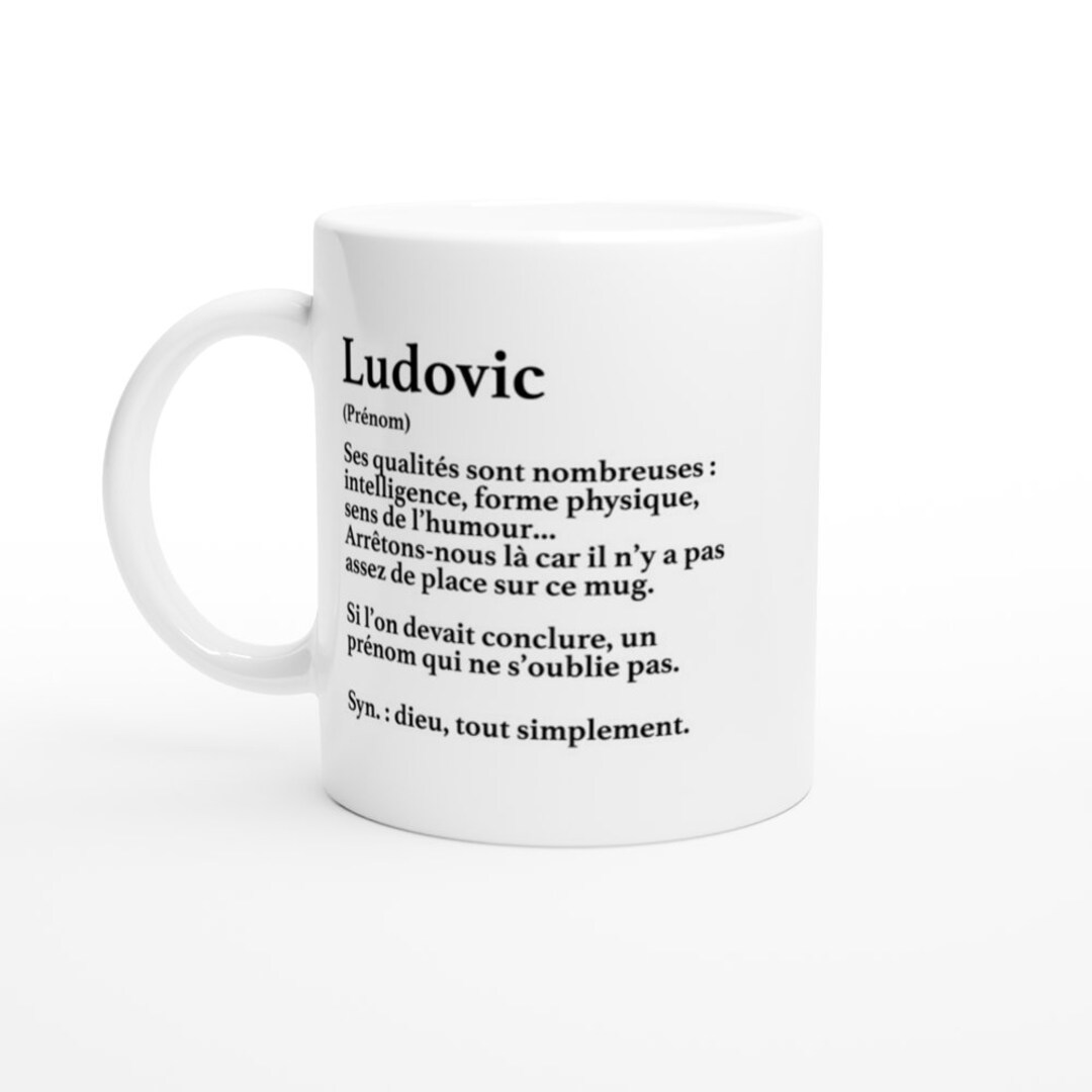 Tasse Geschenk Ludovic - Definition Ludovic - Geschenk personalisierter ...