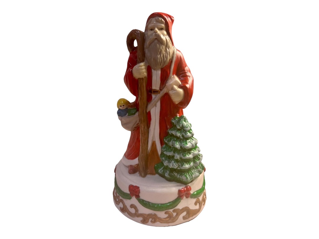 Vintage Schmid Porcelain Santa Claus Music Box “white Christmas” - Etsy