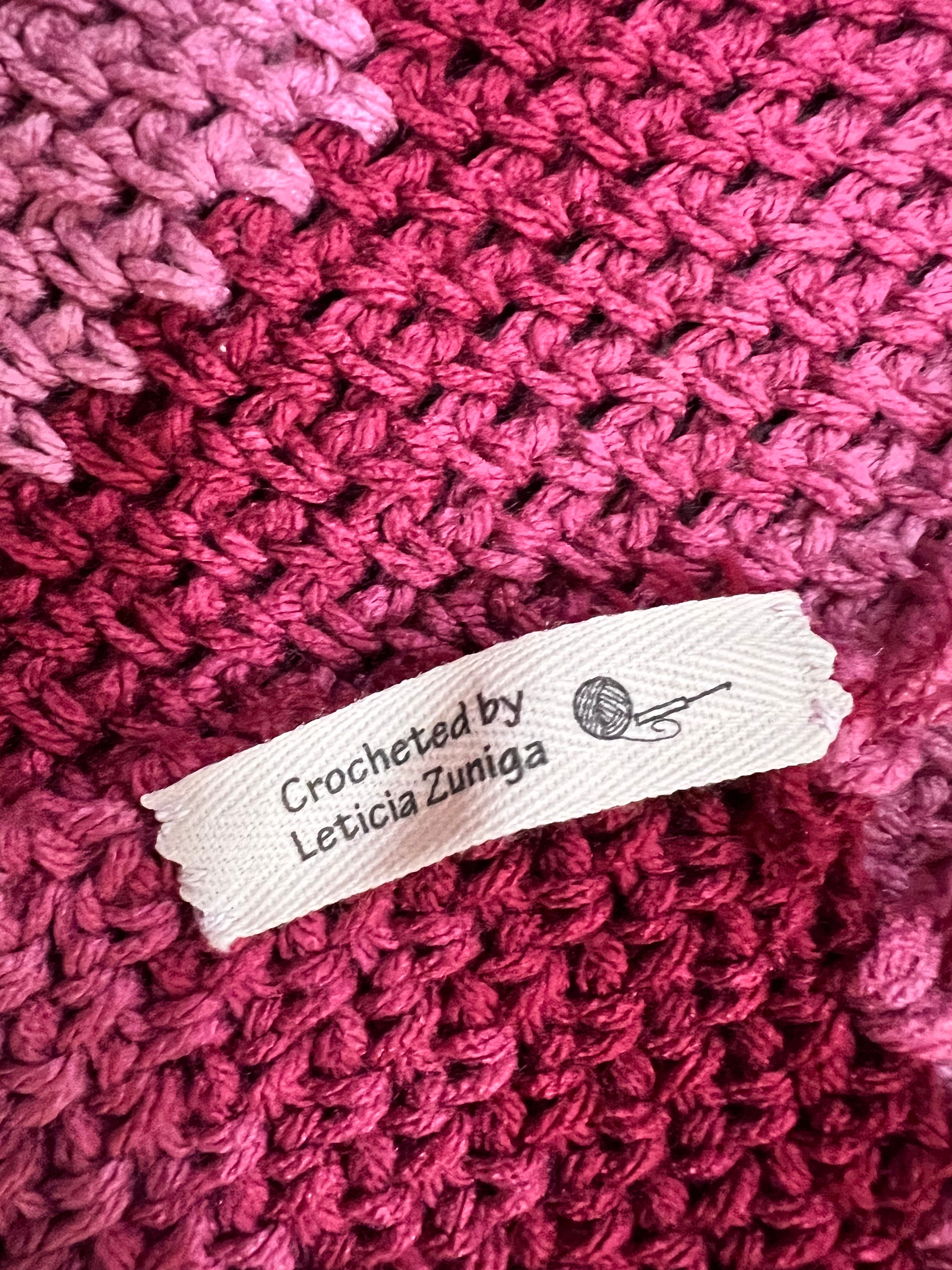 Handmade Knitted Small Chair Throw Baby or Lap Blanket Various Pinks ...