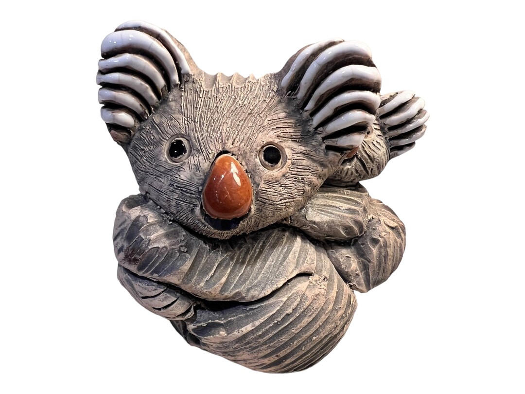 Artesania Rinconada Koala Bear Mama and Baby Uruguay Handmade Figurine ...