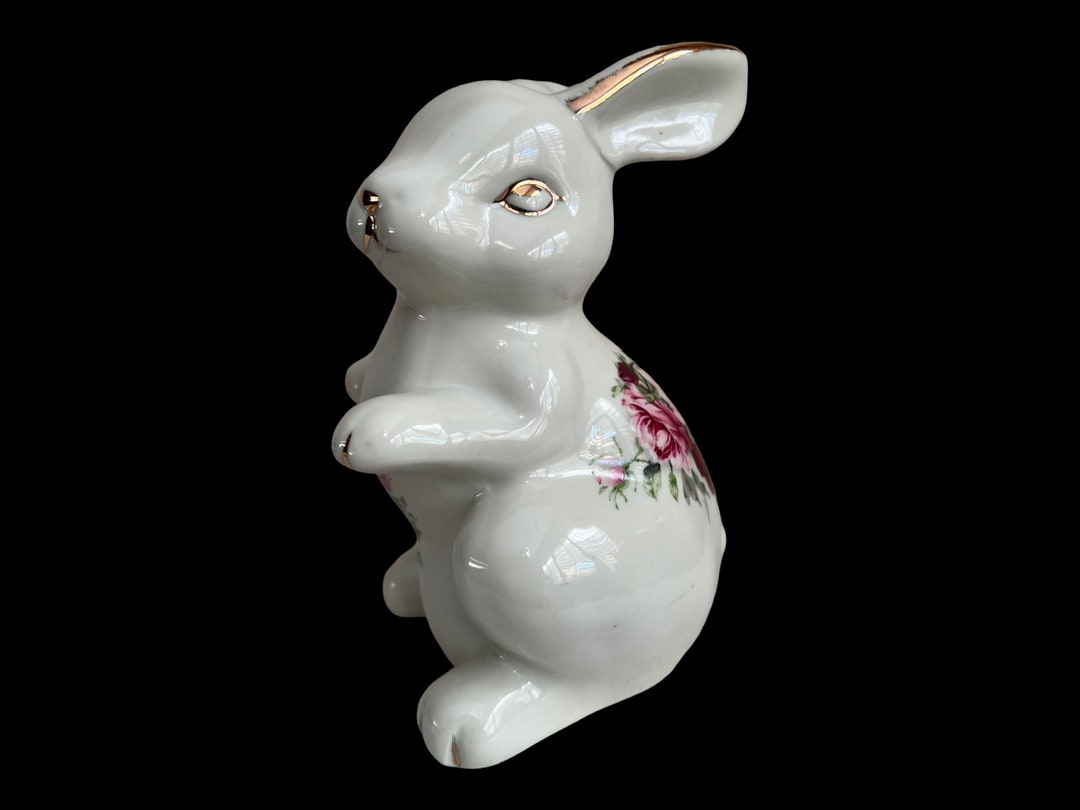 Antique Reflections by J Godinger & Co. Porcelain Bunny Rabbit Figurine ...
