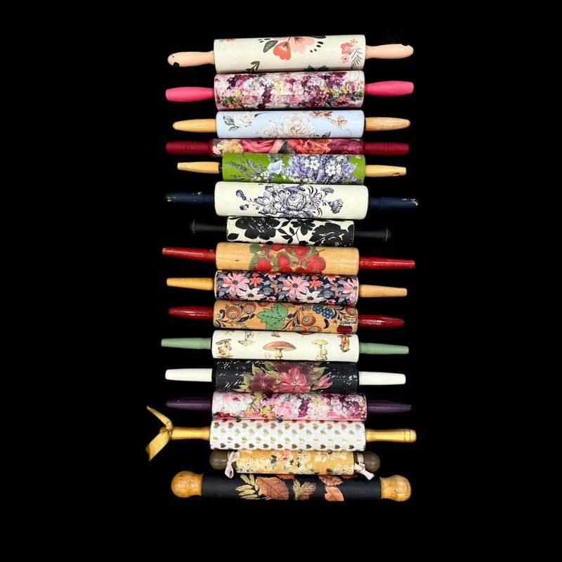 Painted Rolling Pins - Etsy