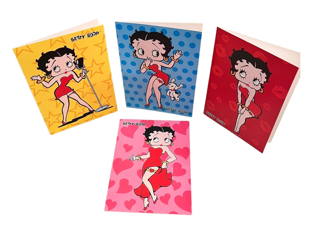 RARE Set of 20 Betty Boop Boxed Blank Cards Four Prints France 2003 - Etsy