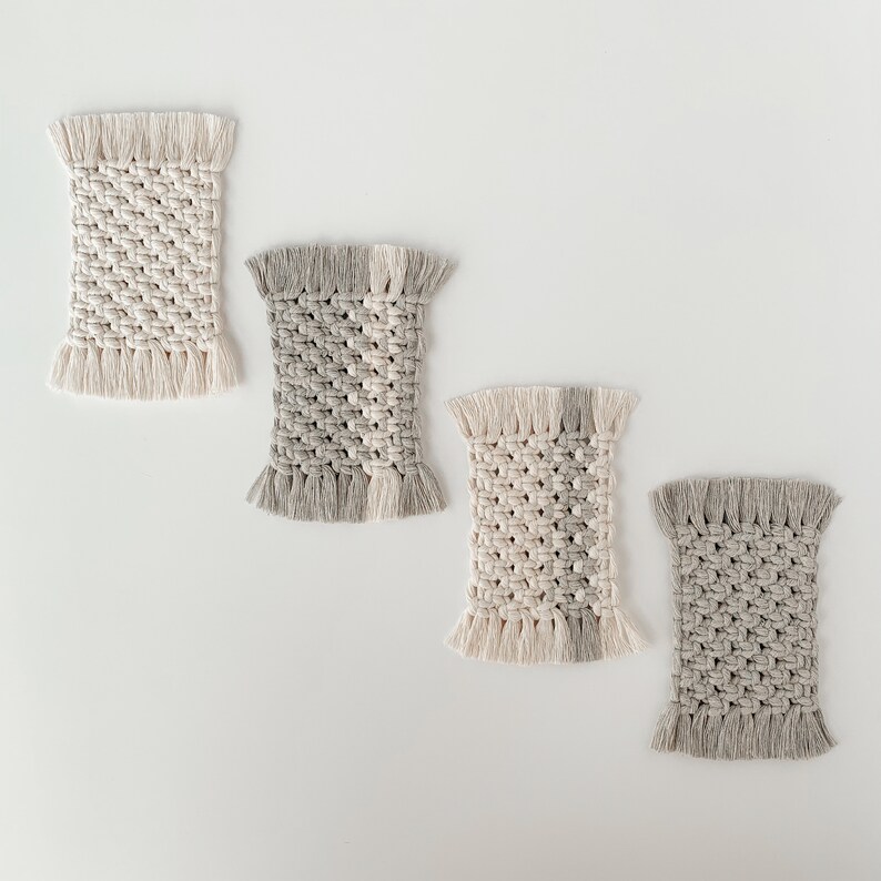 DIY Macrame Coaster Kit | Boho Coaster Tutorial | DIY Craft Kit With ...