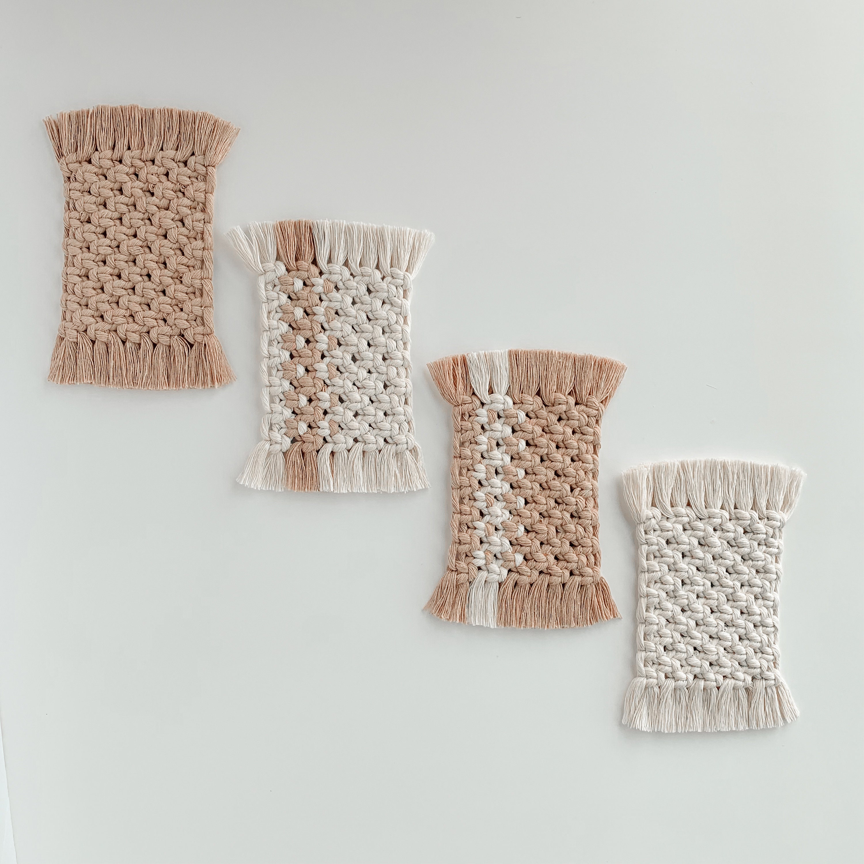 DIY Macrame Coaster Kit | Boho Coaster Tutorial | DIY Craft Kit With ...