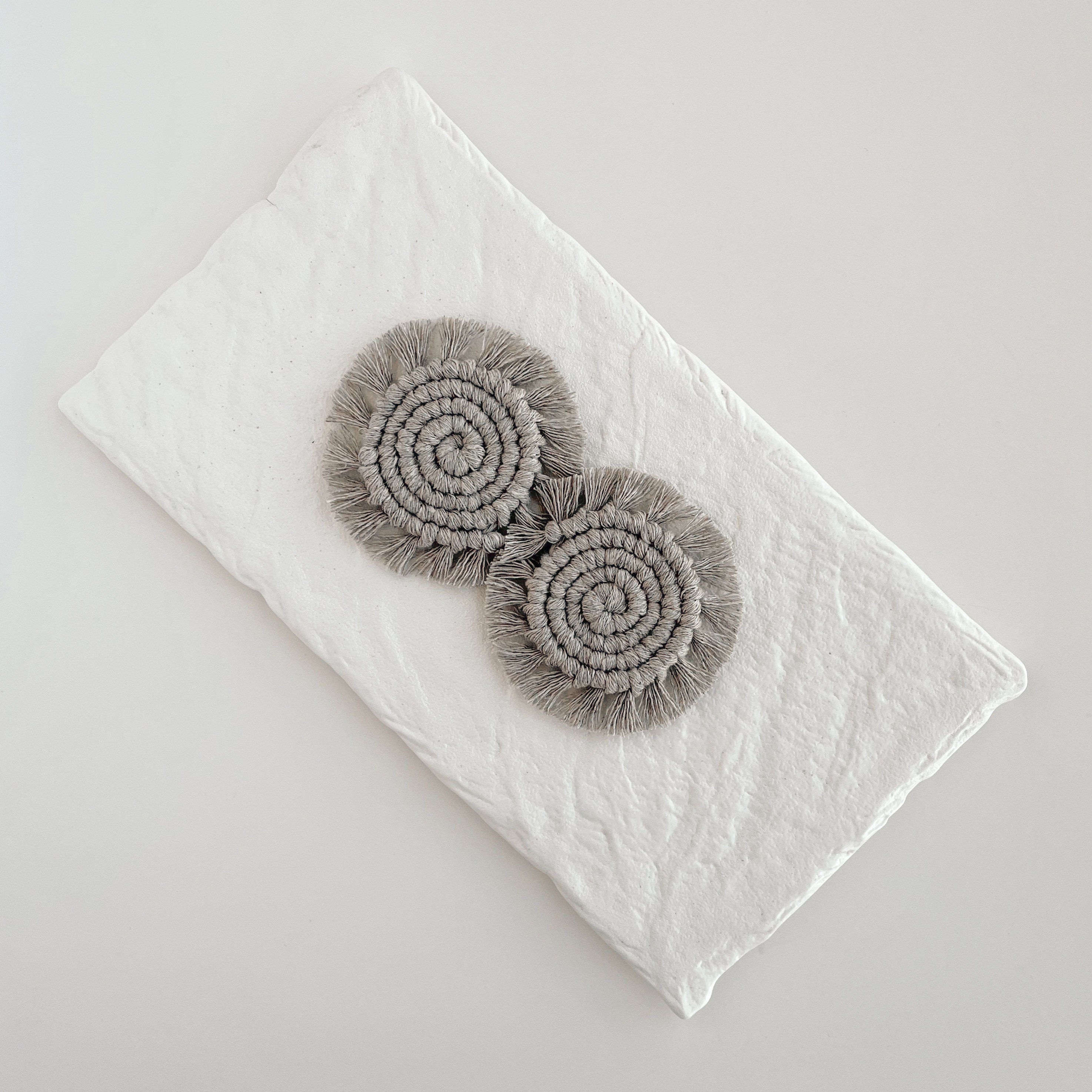 Car Coasters Set of 2 | Macrame Car Coaster Set | Cup Holder Coasters ...