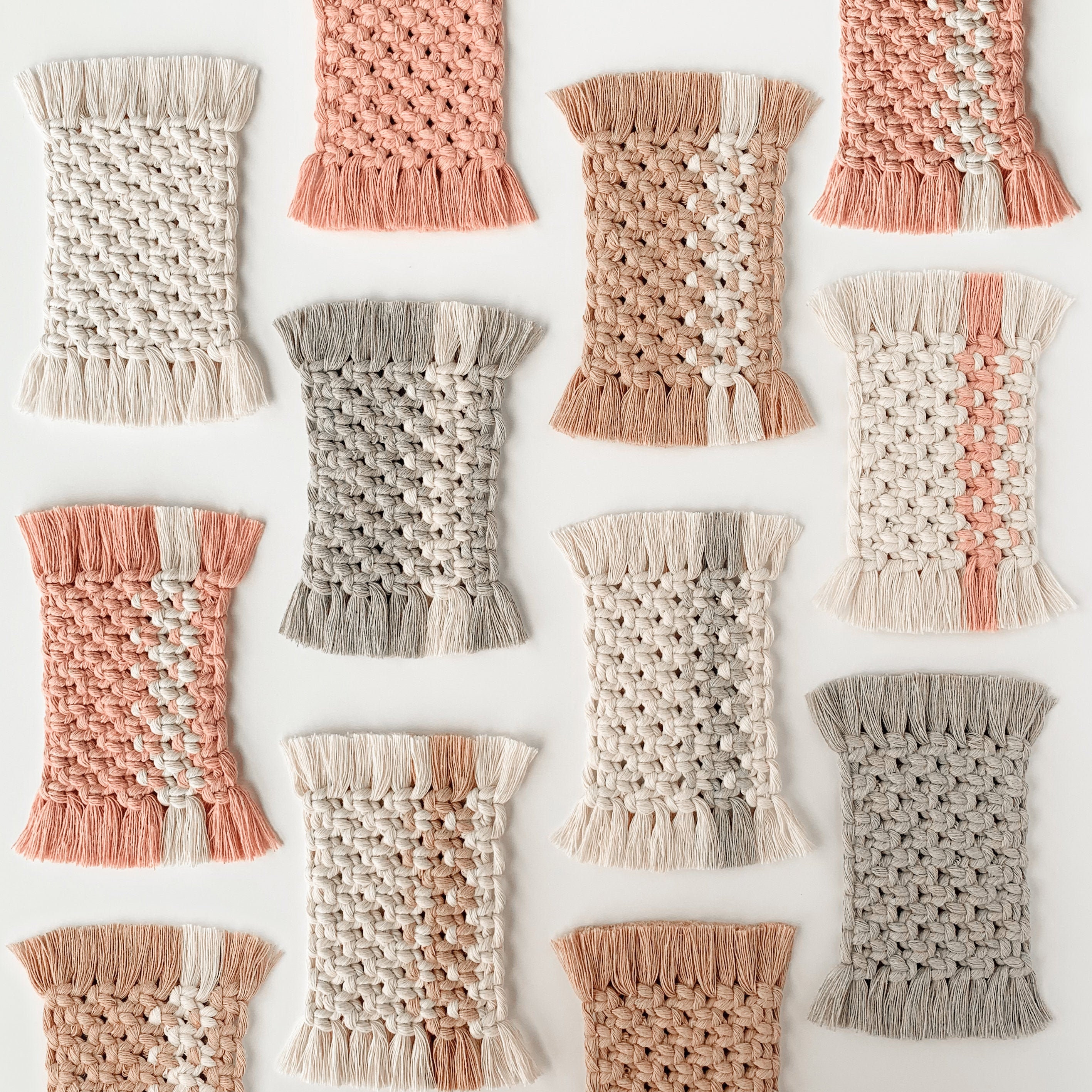 DIY Macrame Coaster Kit | Boho Coaster Tutorial | DIY Craft Kit With ...