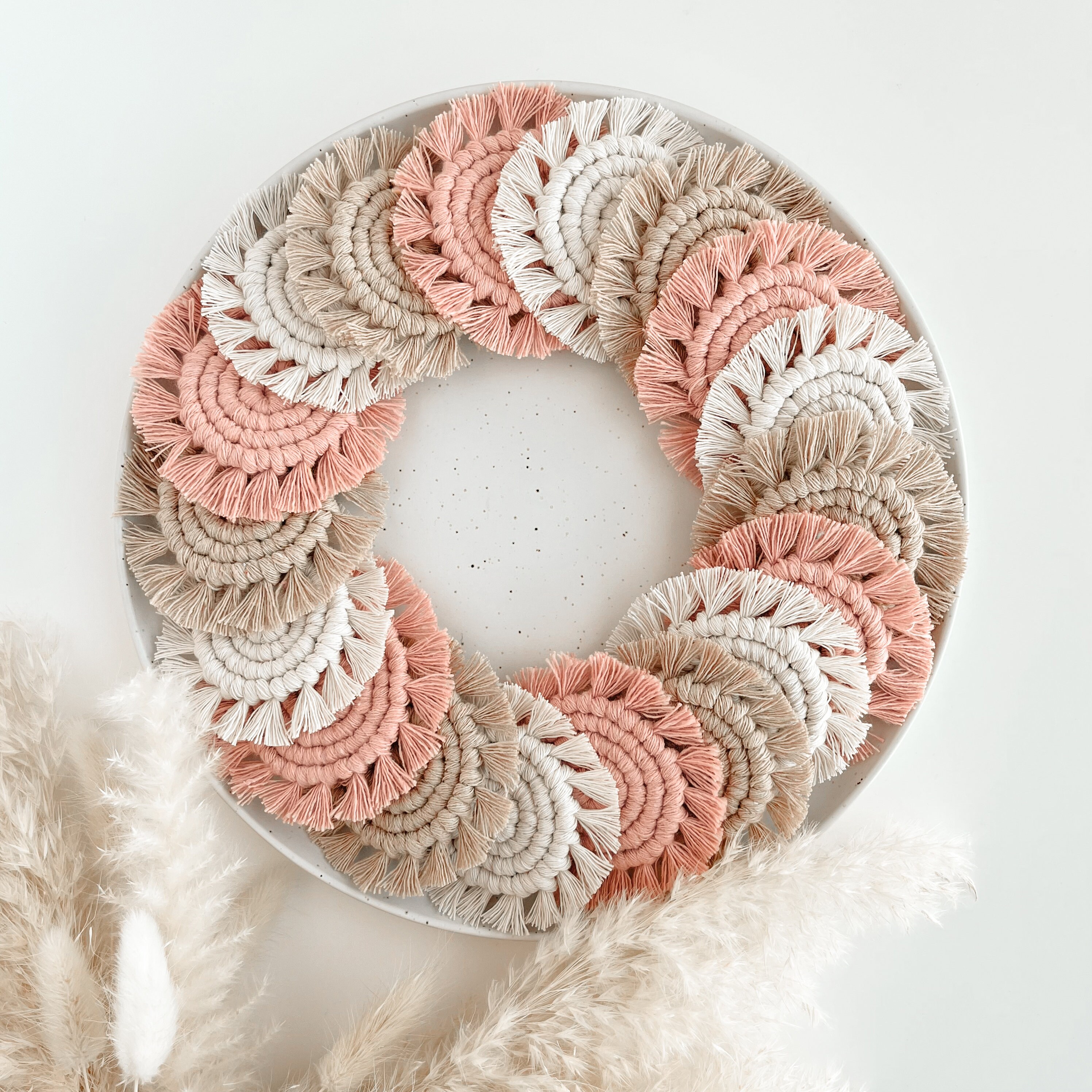 Car Coasters Set of 2 | Macrame Car Coaster Set | Cup Holder Coasters ...