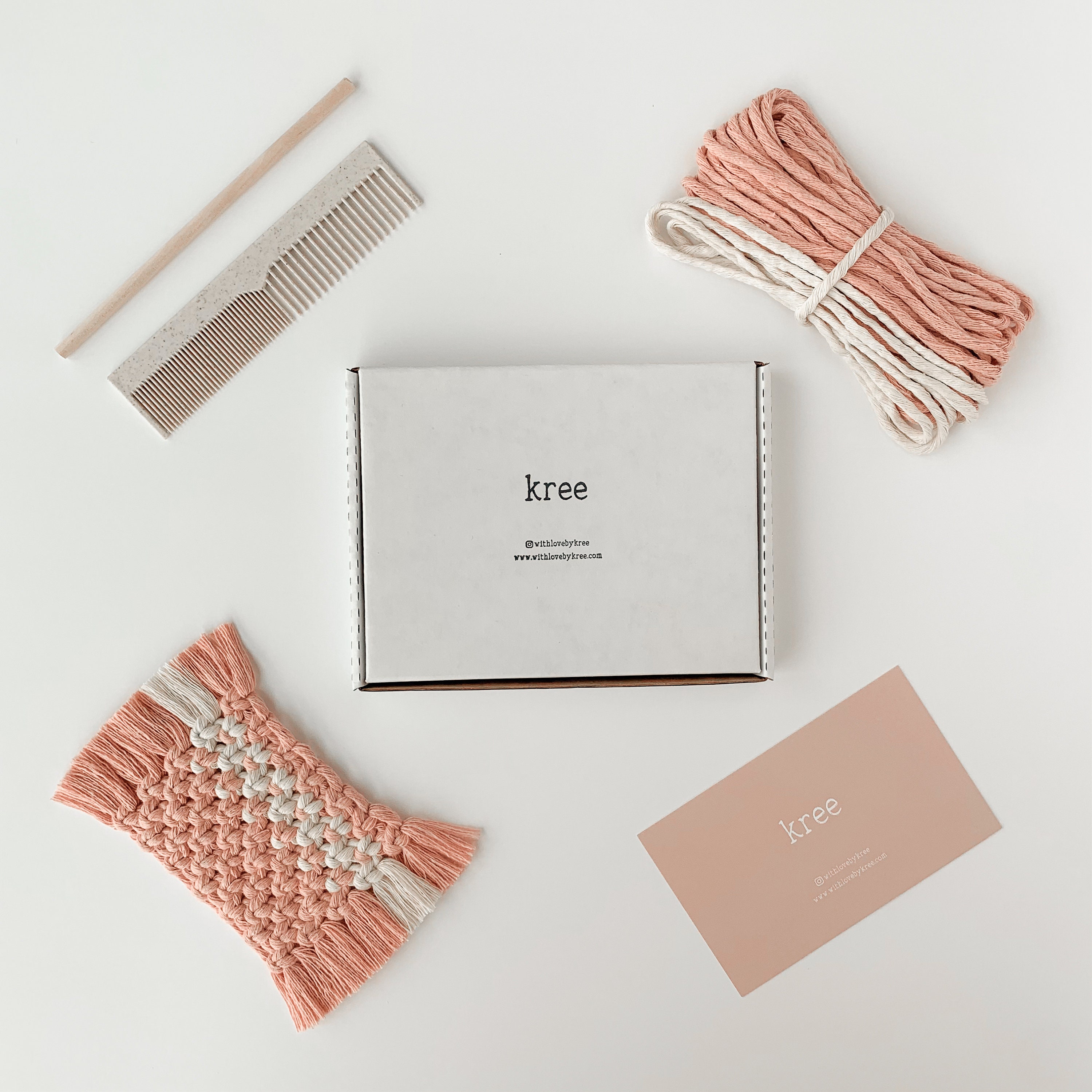 DIY Macrame Coaster Kit | Boho Coaster Tutorial | DIY Craft Kit With ...