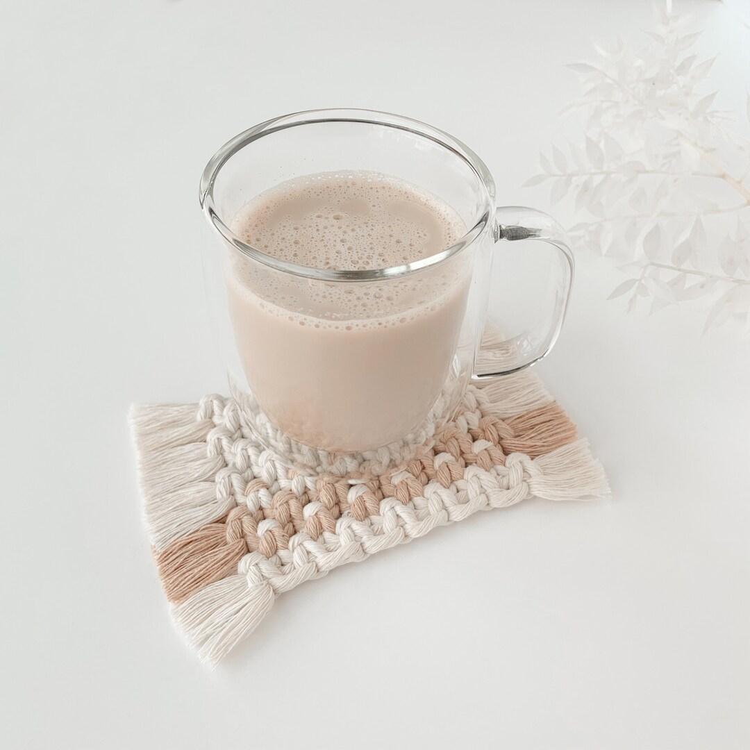 Macrame Coaster Pattern - Digital Download | Video Instructions | DIY ...