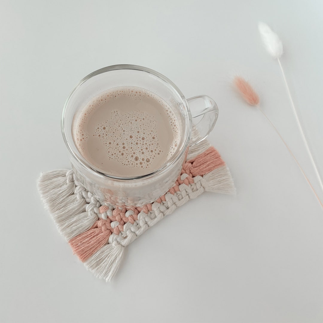 DIY Macrame Coaster Kit | Boho Coaster Tutorial | DIY Craft Kit With ...