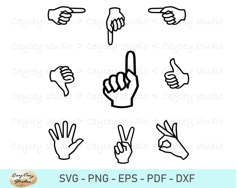 Middle Finger Bundle Svg, Funny Middle Finger Svg, Finger Svg, Middle ...